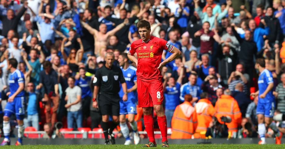 Gerrard couldn't stop tears after Chelsea slip - Football365