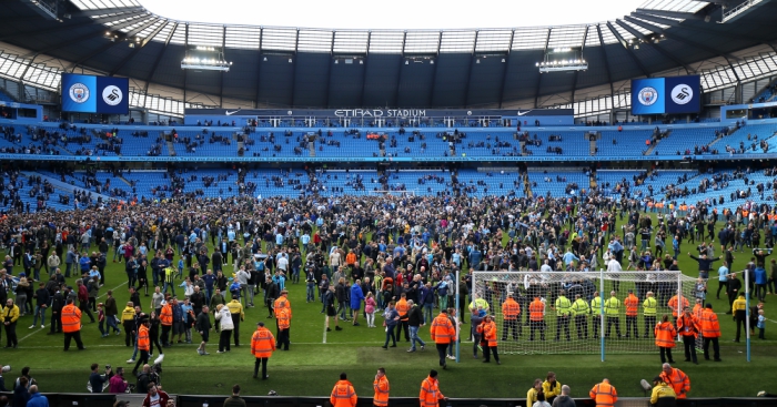 Guardiola jokingly warns pitch invaders to 'save the grass' - Football365