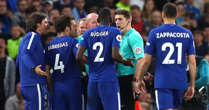 Chelsea charged by FA for surrounding referee at half-time - Football365