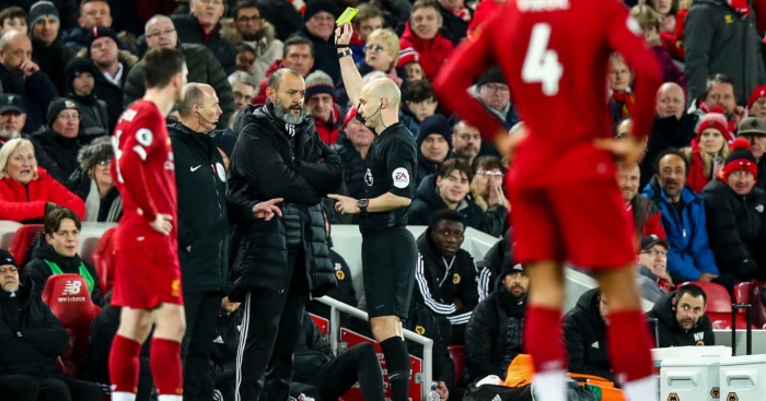 Wolves boss Nuno channels Rod Stewart after VAR controversy - Football365