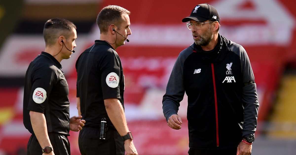 Klopp should be warned by FA; Fourth officials are 'weak' when dealing ...