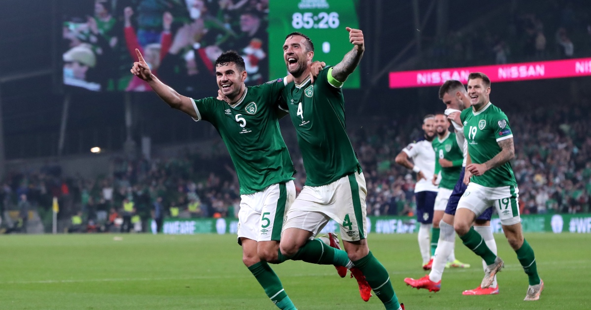 Ireland come from behind to earn point against Serbia after late own goal