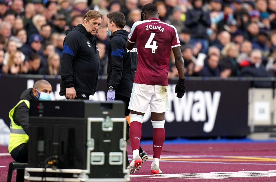 West Ham have confirmed that Zouma has sustained a long-term hamstring ...