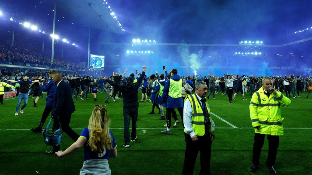 There's no such thing as a pitch invasion in the people's game that ...