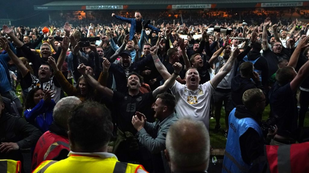 There's no such thing as a pitch invasion in the people's game that ...