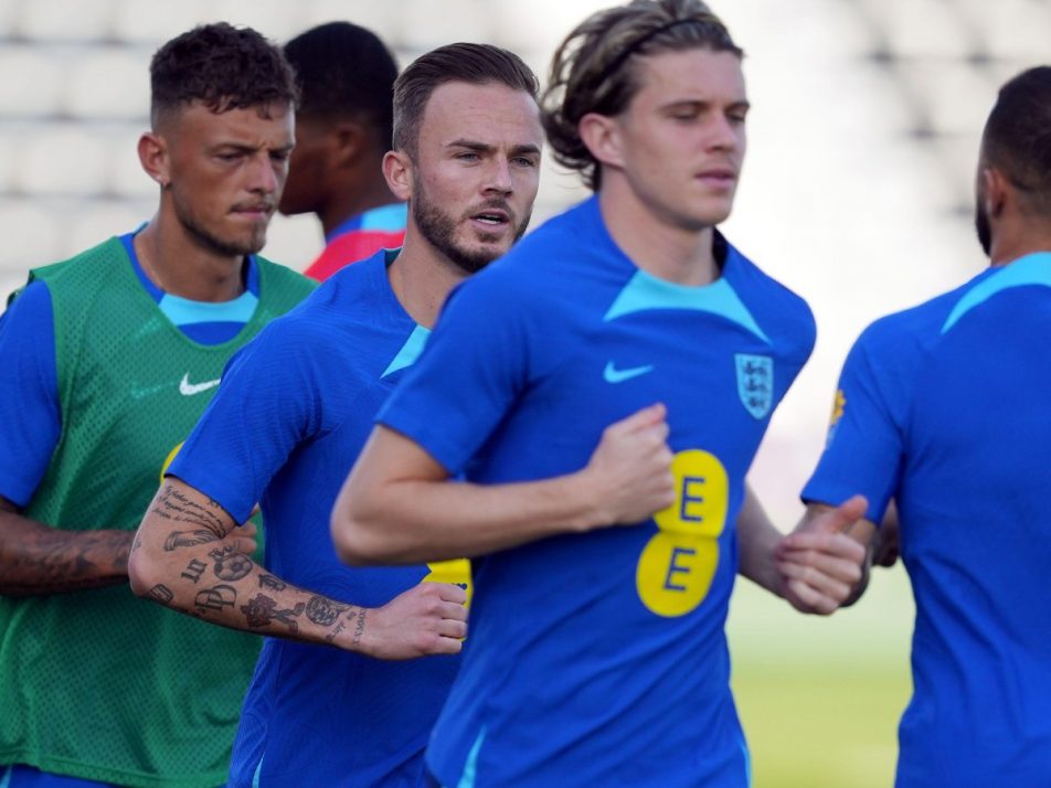 James Maddison returns to England training ahead of crucial clash ...