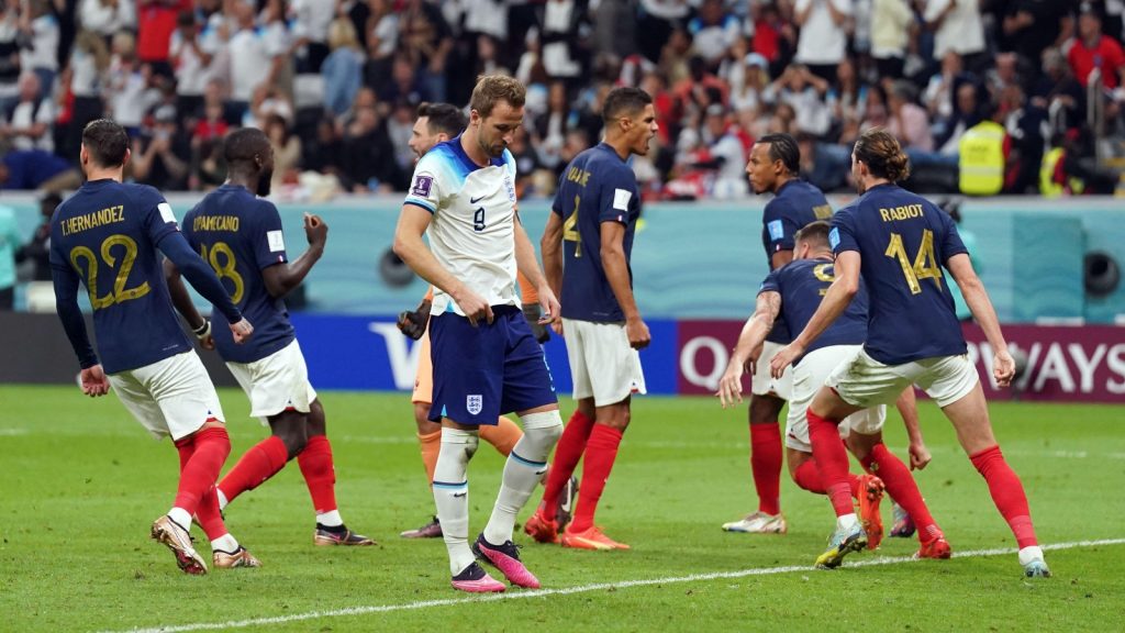England 1-2 France: Harry Kane skies vital penalty as Three Lions crash out of World Cup