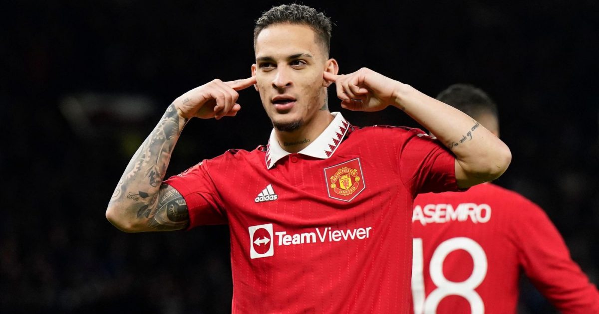 Antony dedicates Man Utd goal against Everton to his family after ...