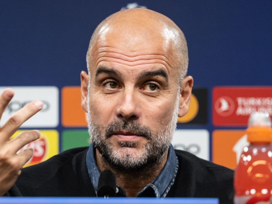 Pep Guardiola confirms two Man City stars are unavailable for Champions ...