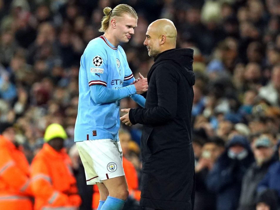 Pep Guardiola as happy with Haaland 30 touches as five goals v Leipzig