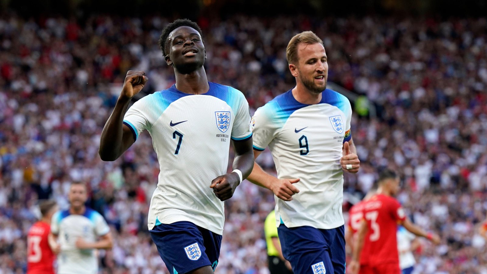 England 7-0 North Macedonia: Saka bags sublime hat-trick as Three Lions ...