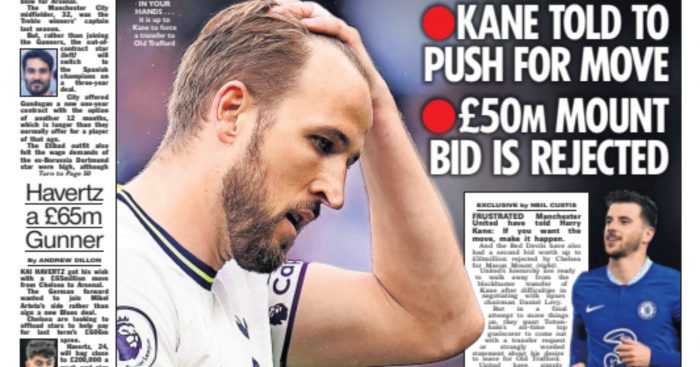 Man Utd demand 'strongly worded statement' from Harry Kane as panic ...