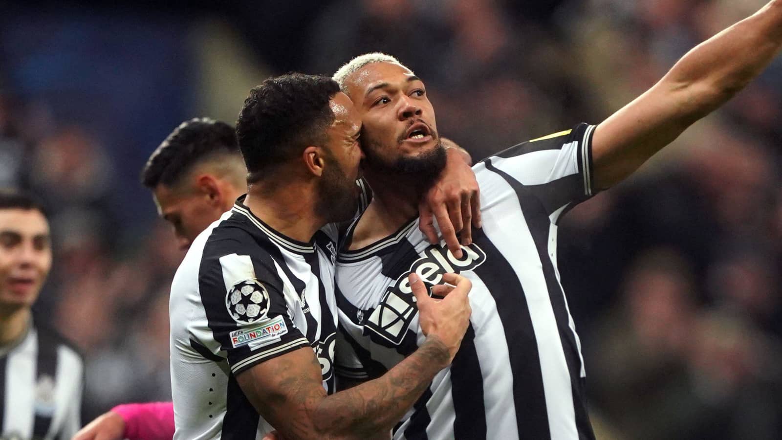 Joelinton 'very sad' for Newcastle fans who serve as 'motivation' for Magpies to 'give them the win'