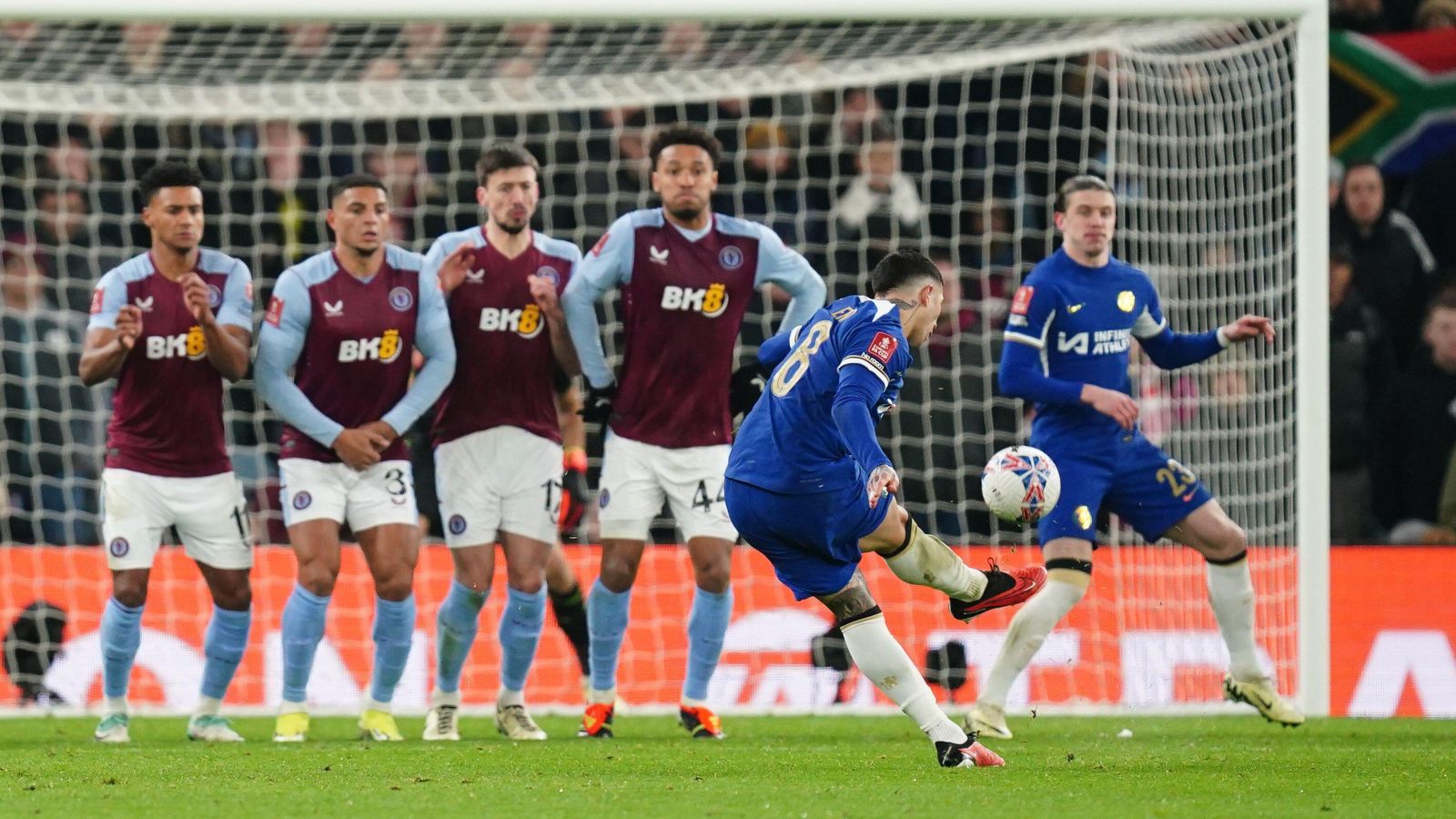 Aston Villa 1-3 Chelsea: Fernandez scores stunning free-kick as Blues ...