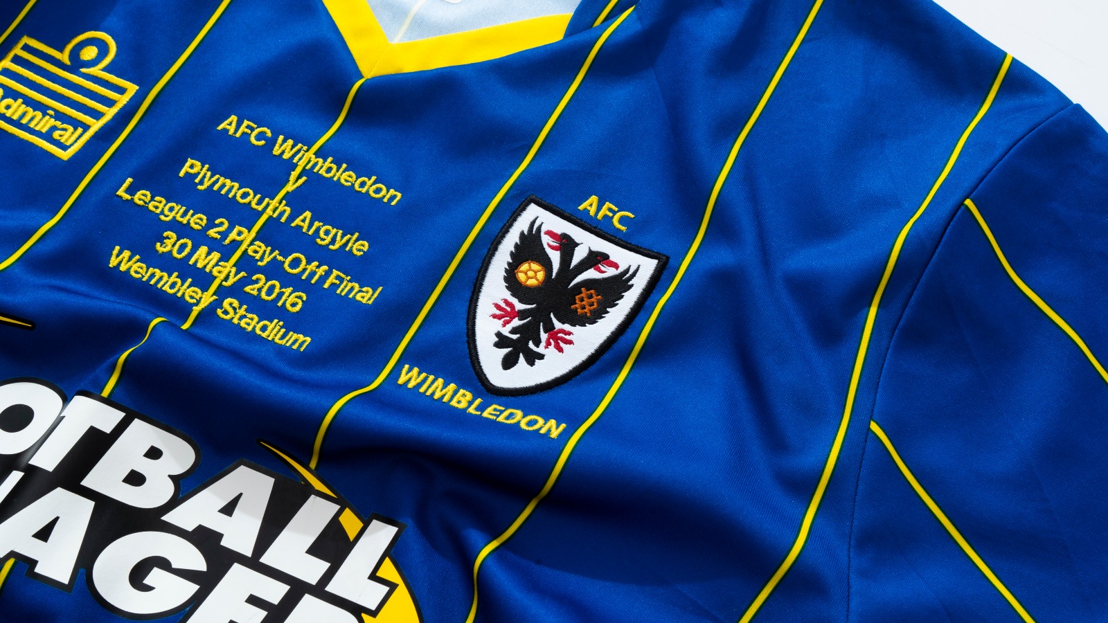 Admiral, AFC Wimbledon, Football Manager: Locked in football history