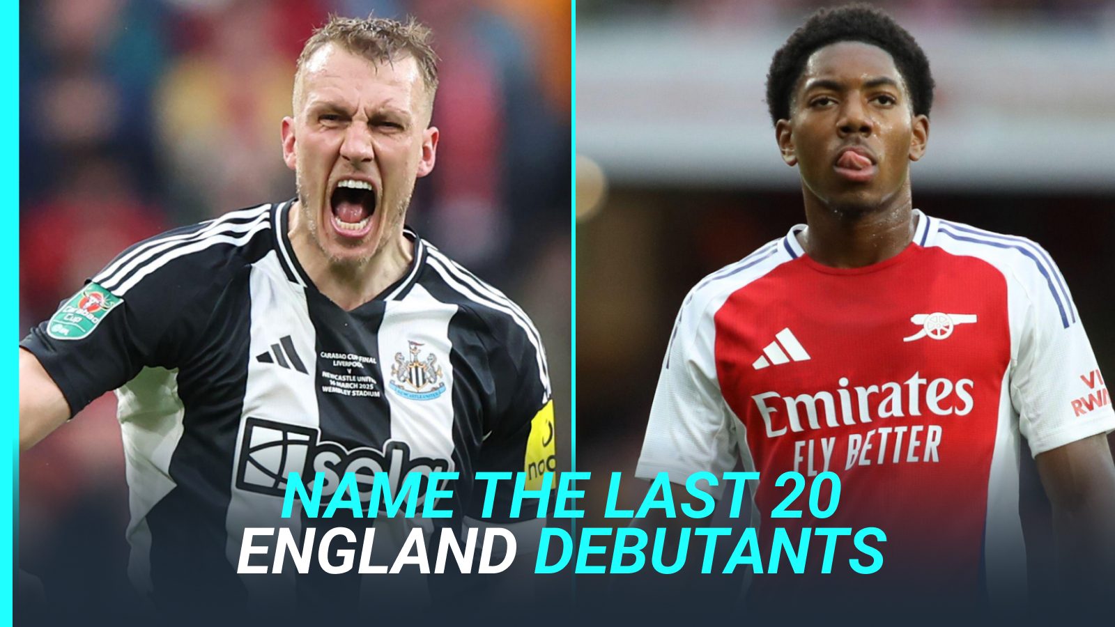 Football quiz: Name the last 20 England debutants as Burn, Lewis-Skelly ...