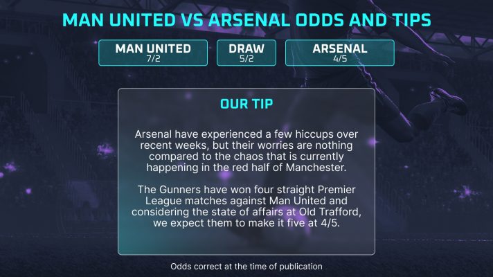Man Utd vs Arsenal prediction, expected line-ups, how to watch and stats