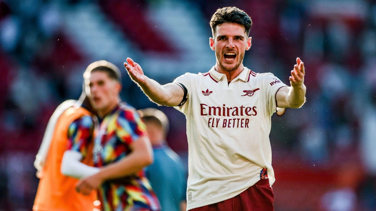 Emotional Arsenal reaction spotted amid Declan Rice 'shout' claims