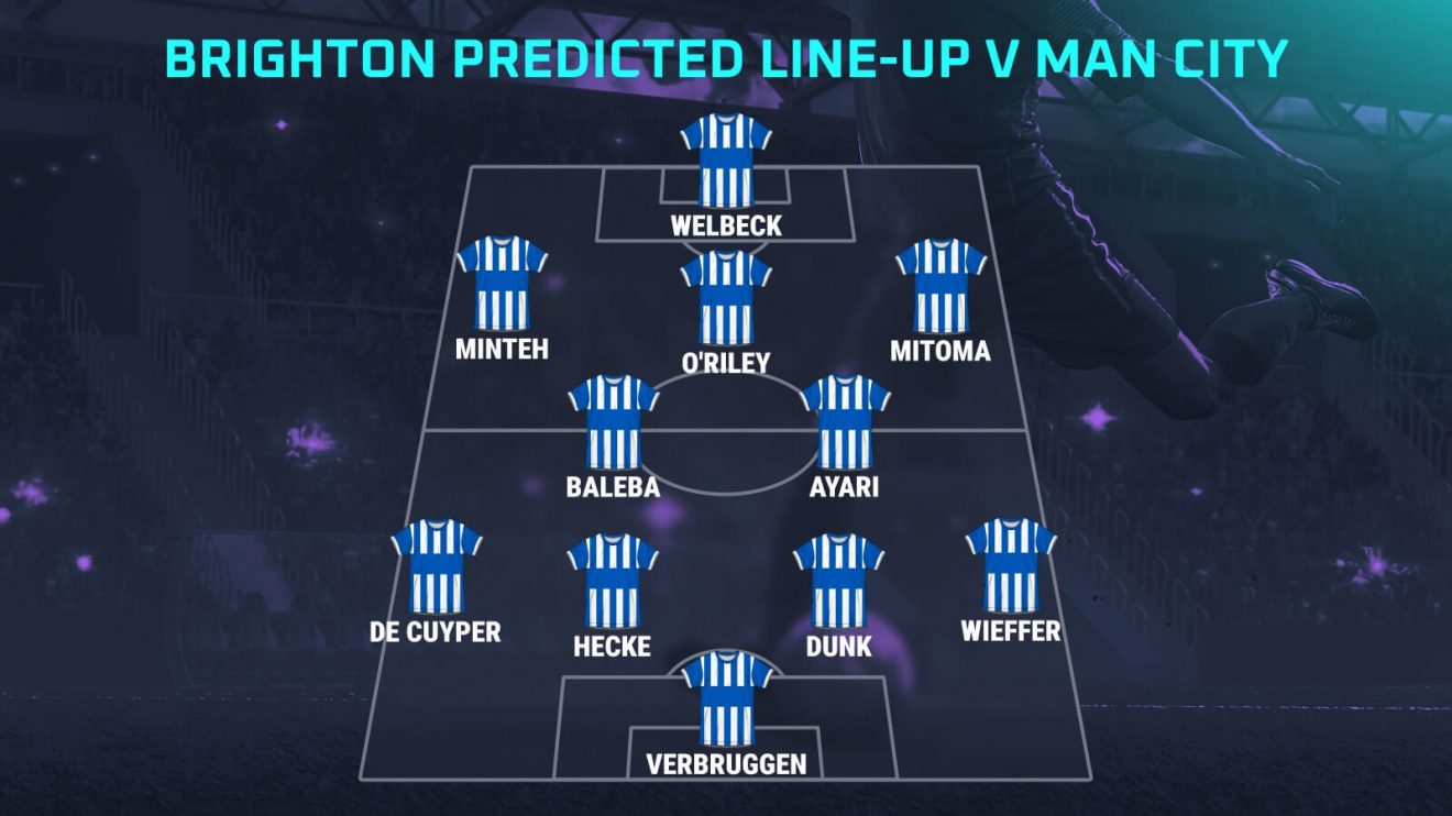 Brighton v Man City prediction, expected line-ups, how to watch and stats