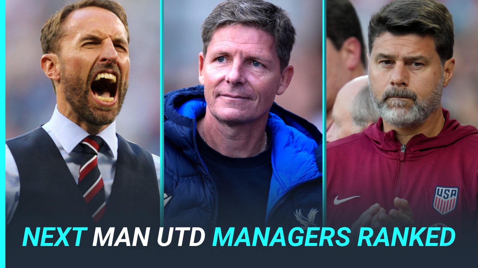 Next Man Utd manager: Ranking Amorim's replacements puts Southgate second